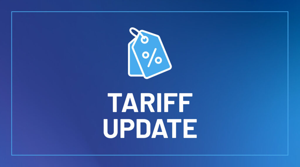 Tariff Update – No Current Changes | Team NiSCA